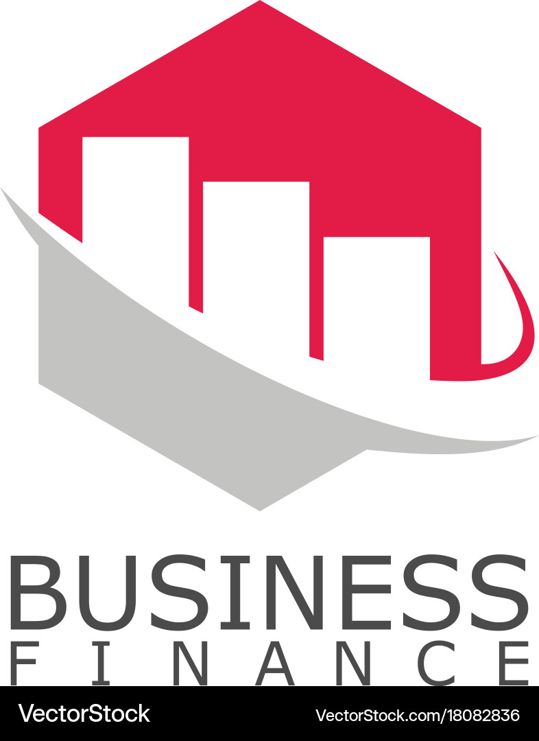 Polygon Finance Logo Royalty Free Vector Image