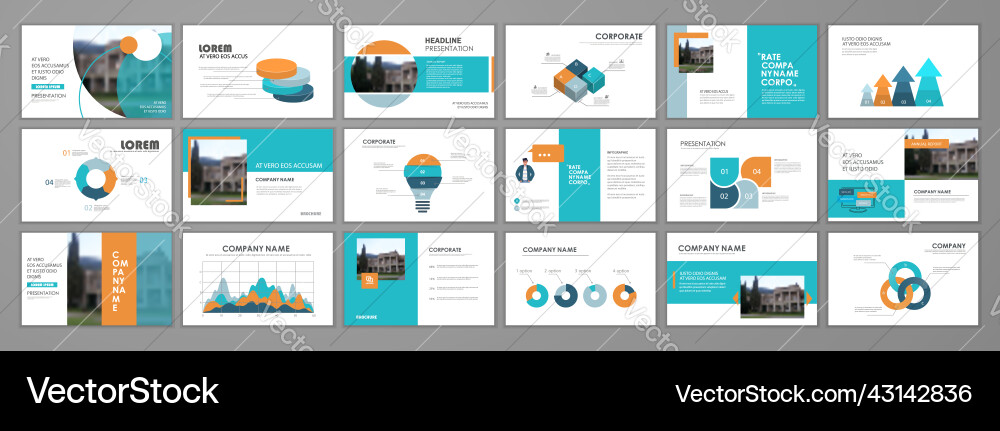 Presentation templates design Royalty Free Vector Image