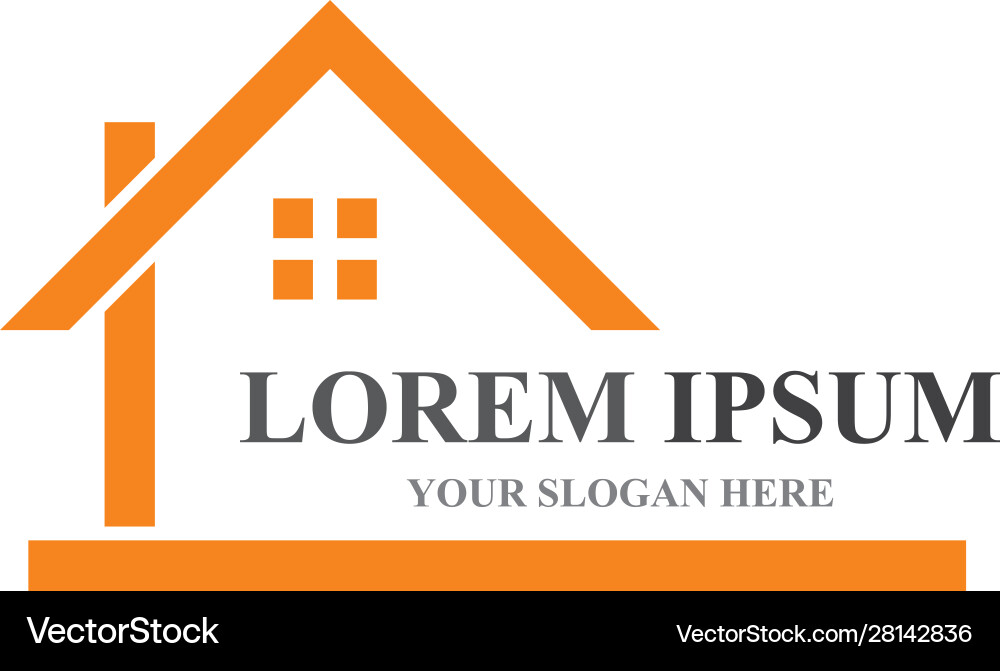 Real Estate & Construction Logo Royalty Free Vector