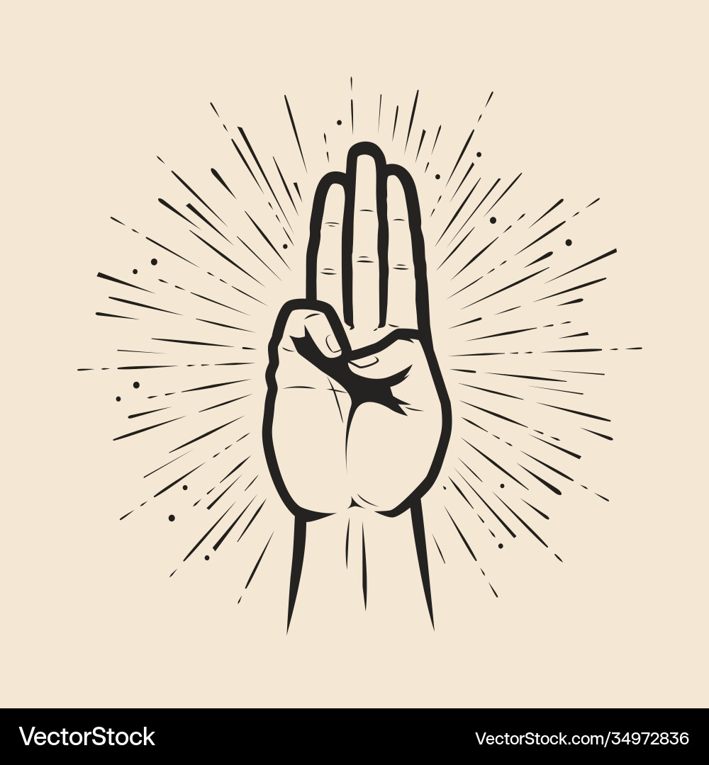 Hand Palm Salute Vector Images (over 520)