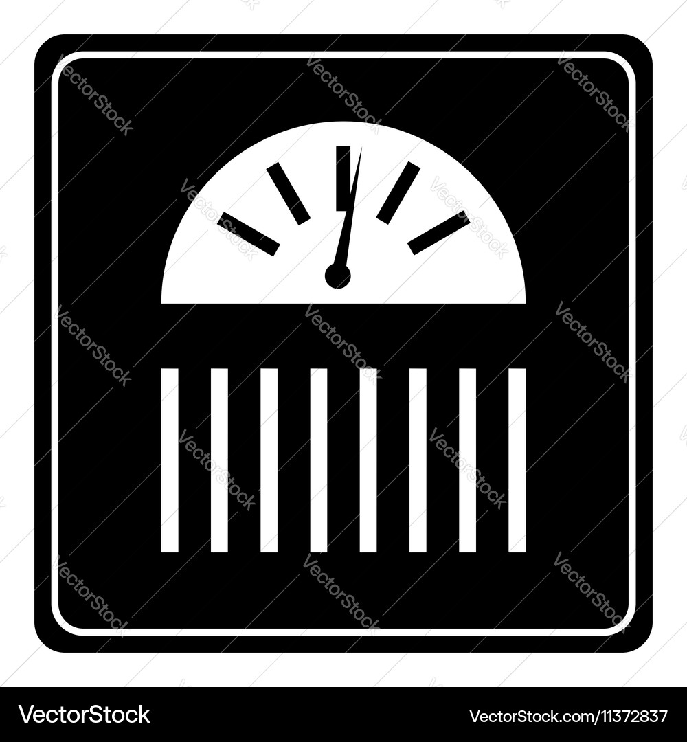 Black scale icon simple style Royalty Free Vector Image