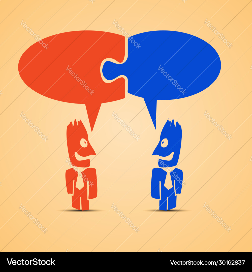 Business talking Royalty Free Vector Image - VectorStock