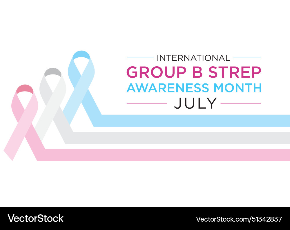 International group b strep awareness month Vector Image