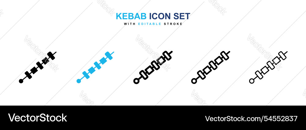 Kebab icon Royalty Free Vector Image - VectorStock
