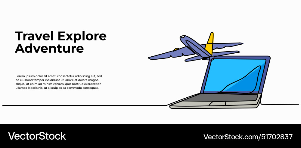 Monitor plane trips from Royalty Free Vector Image