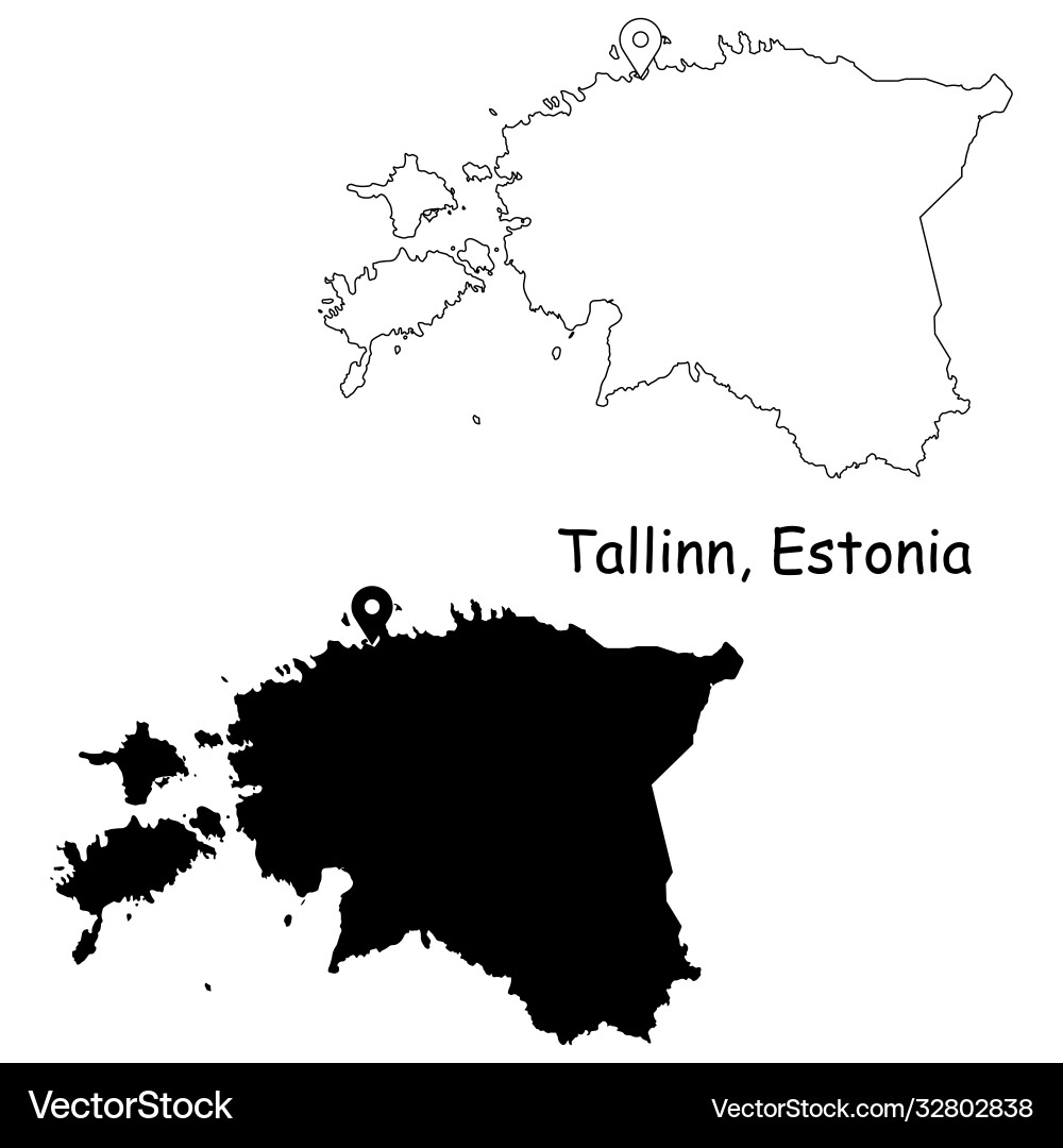 1063 tallinn estonia Royalty Free Vector Image