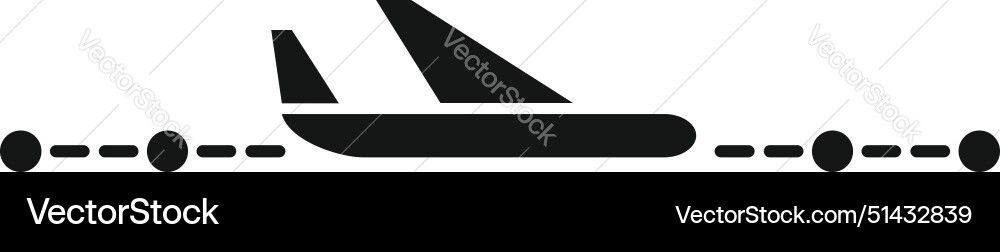 A simple of an airplane Royalty Free Vector Image
