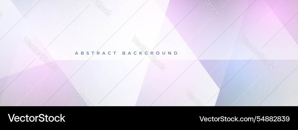 Blue and pink modern abstract wide banner Vector Image