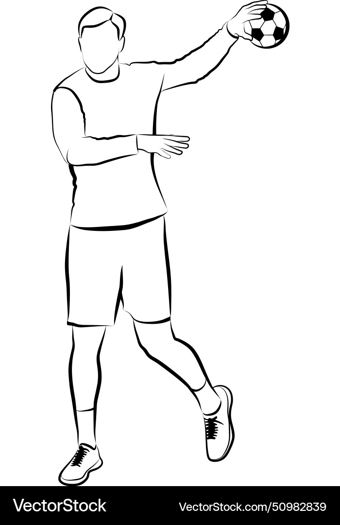 Handball Royalty Free Vector Image - VectorStock