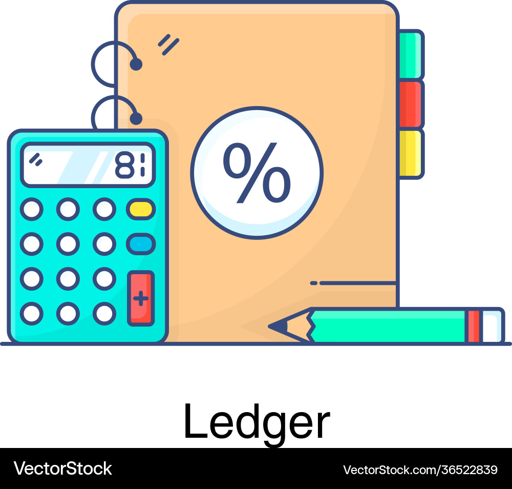 Ledger Royalty Free Vector Image - VectorStock