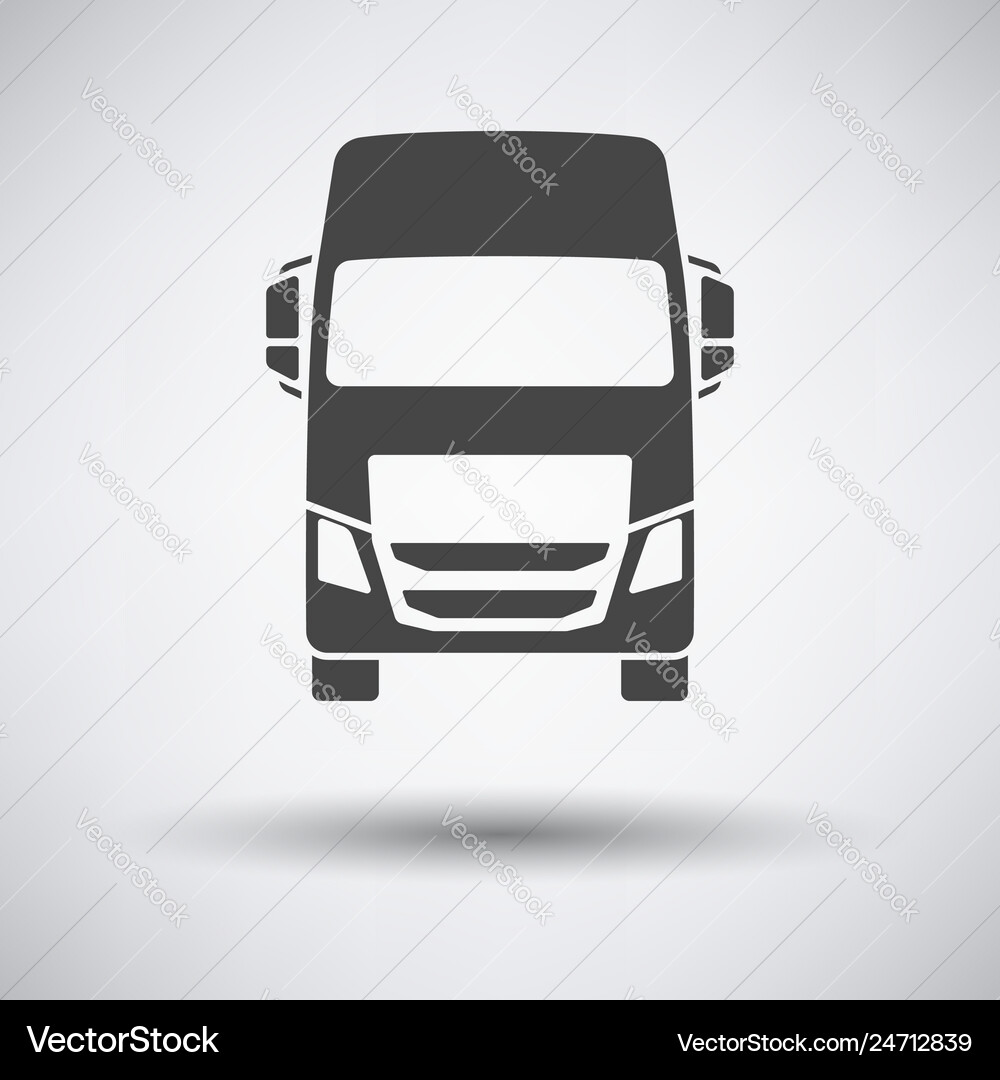 Truck icon front view Royalty Free Vector Image