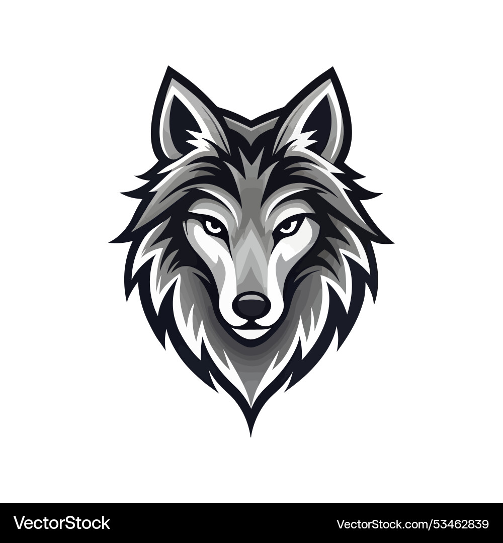 Wolf head Royalty Free Vector Image - VectorStock