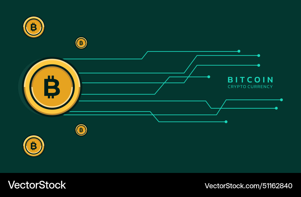 Digital cryptocurrency background Royalty Free Vector Image