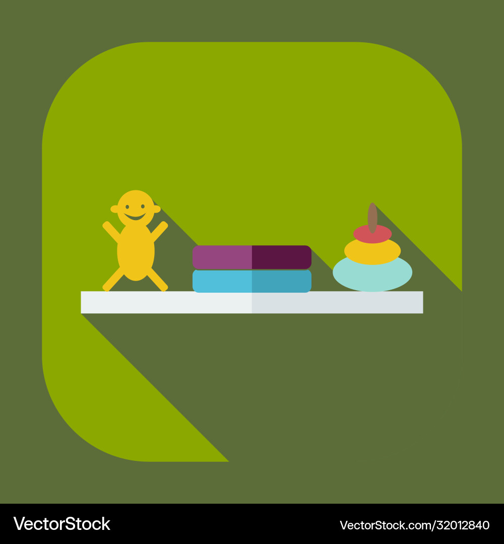 Flat modern design with shadow icons books Vector Image