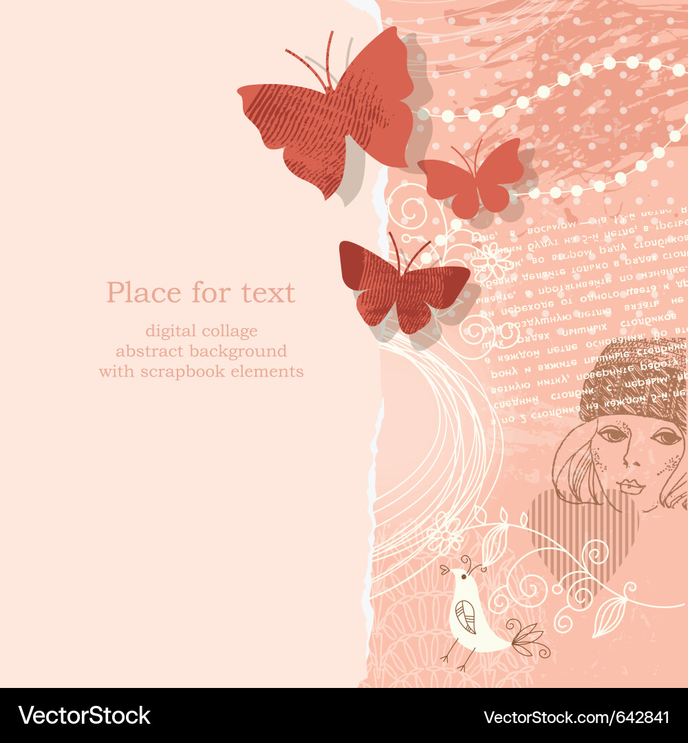 Butterfly collage Royalty Free Vector Image - VectorStock