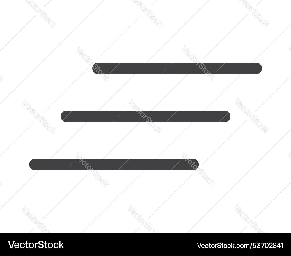 Hamburger menu icon buttons for website ui Vector Image
