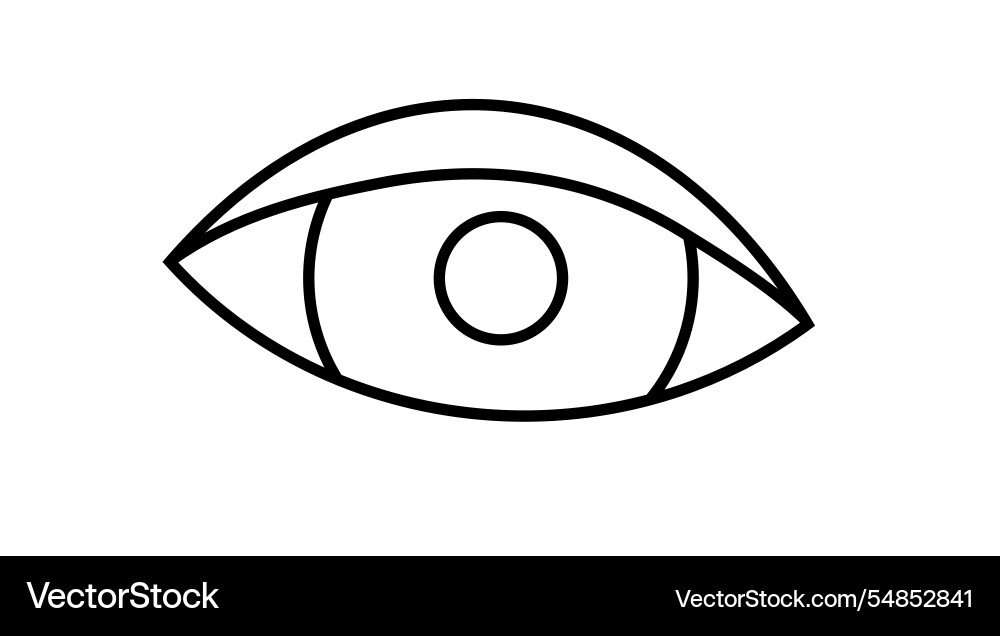 Human eye logo Royalty Free Vector Image - VectorStock
