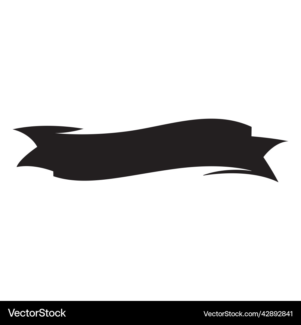 Black Ribbon Vector Png Filled Ribbon Label Emblem PNG & SVG Design
