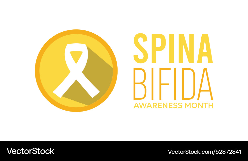 Spina bifida awareness month Royalty Free Vector Image