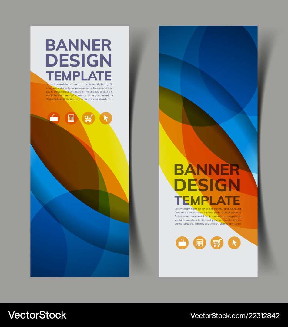 Abstract banners set Royalty Free Vector Image
