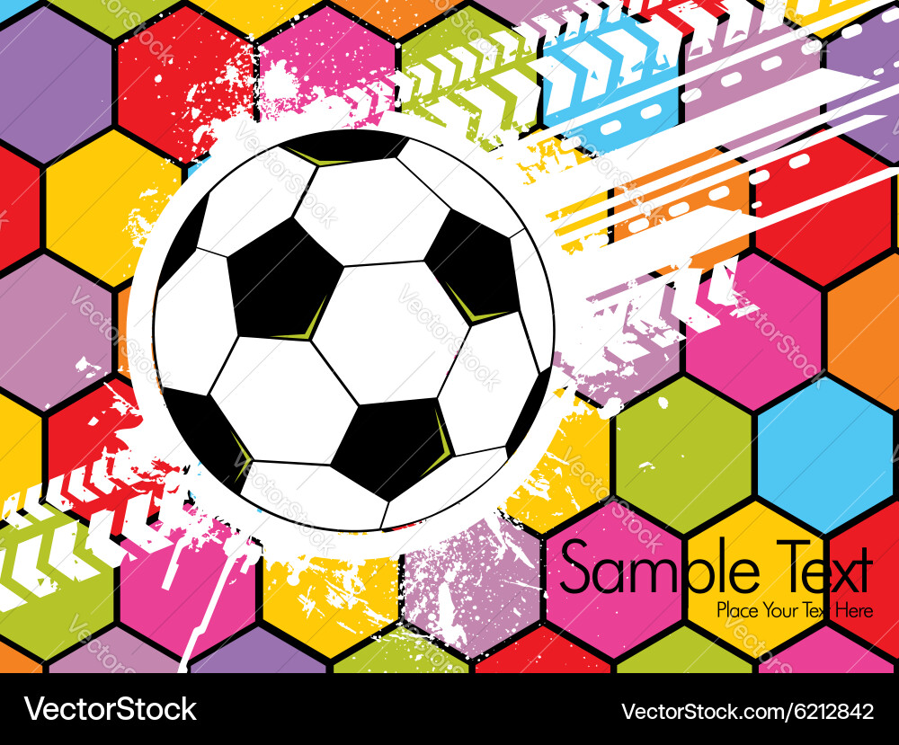Football attributes on the wall Royalty Free Vector Image