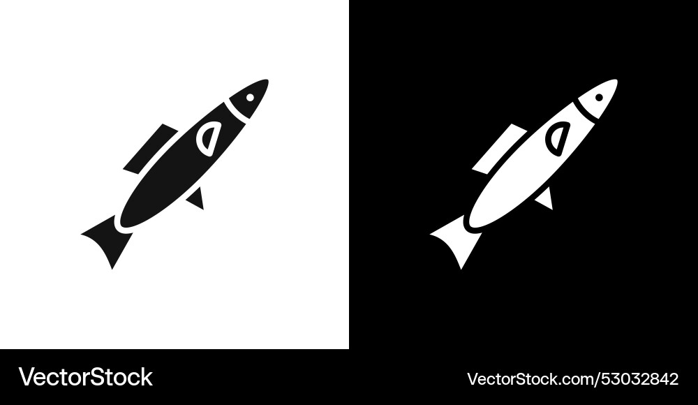 Pike icon logo set Royalty Free Vector Image - VectorStock