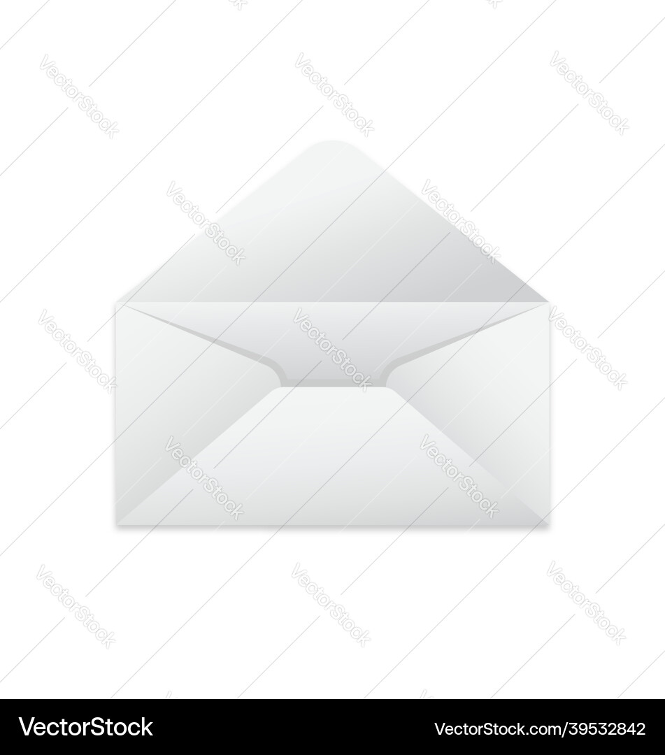 Simple open letter envelope Royalty Free Vector Image