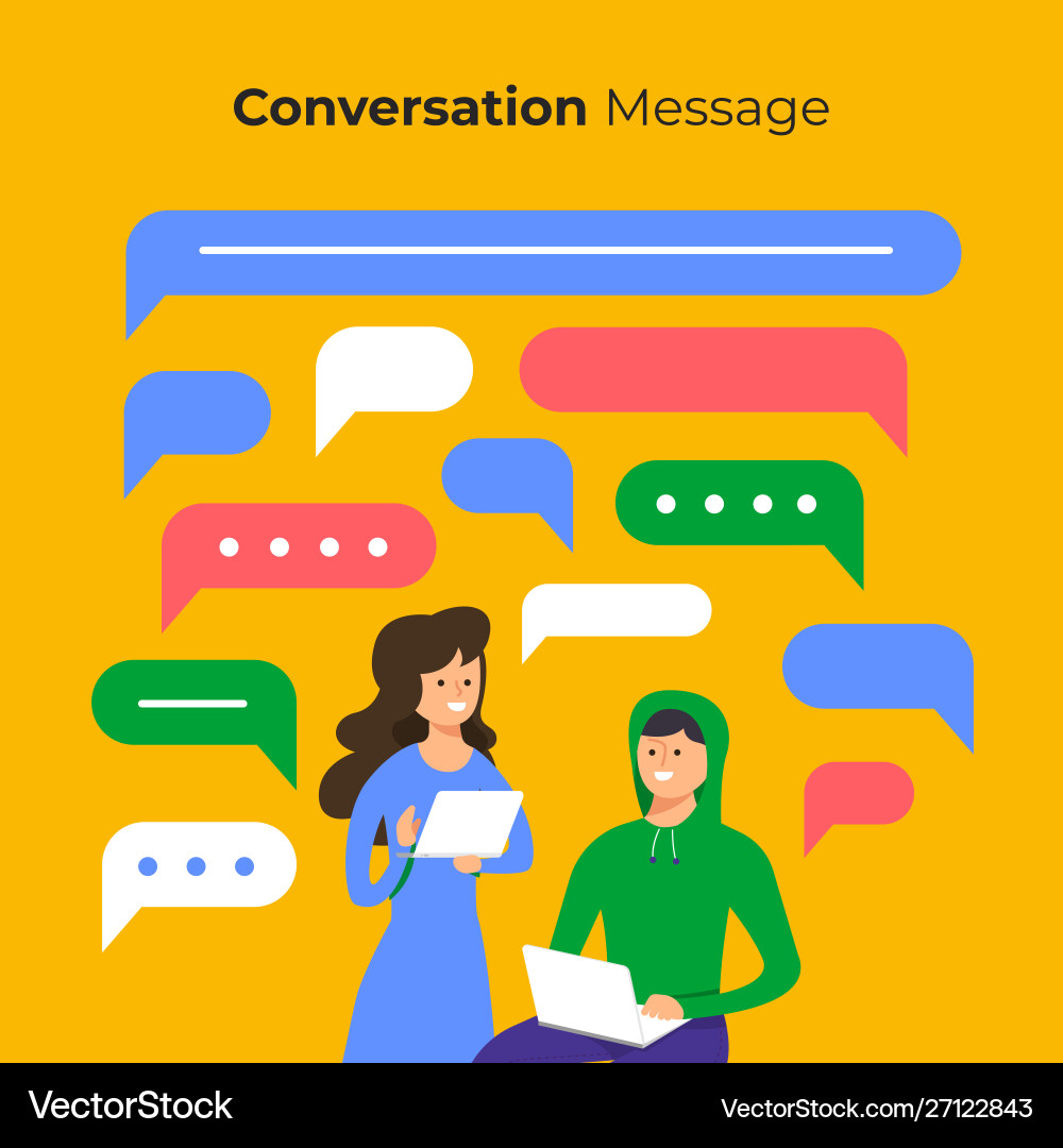 Chat 15 Royalty Free Vector Image - VectorStock