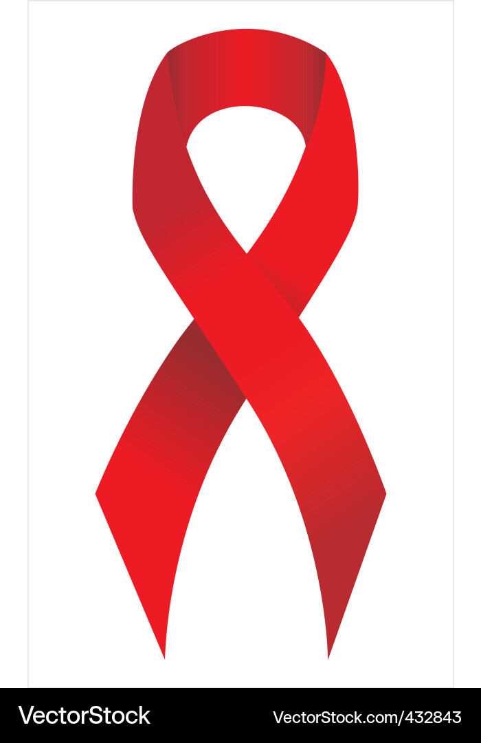 Health ribbon symbol Royalty Free Vector Image