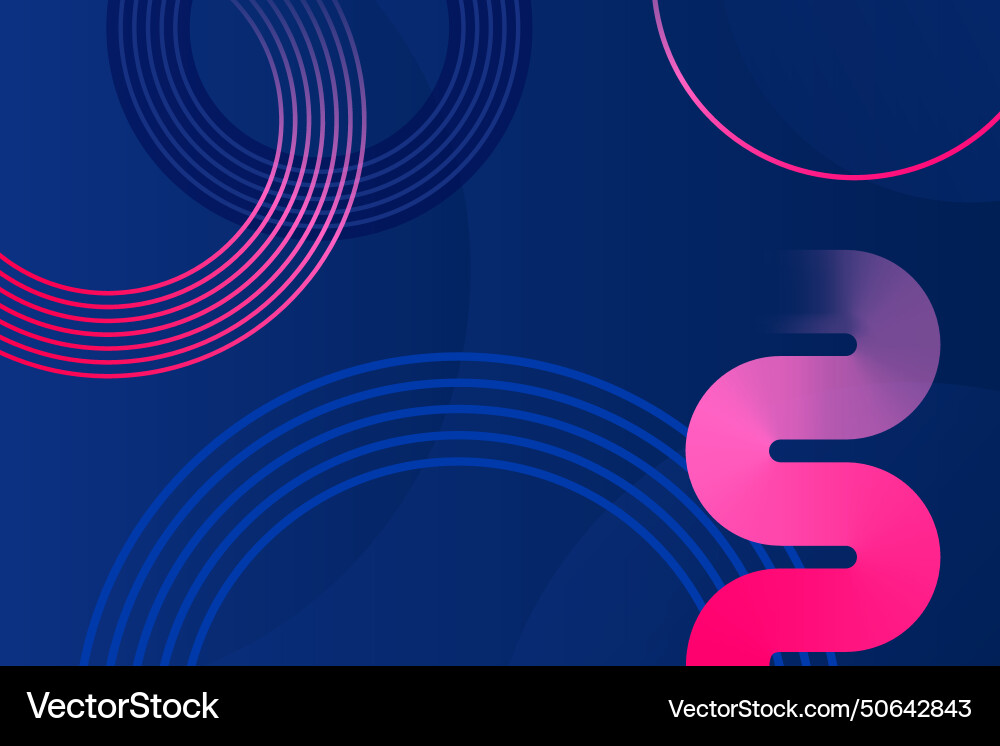 Quiet abstract circles and lines background Vector Image