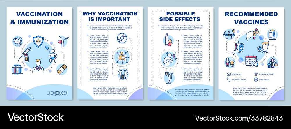 Vaccination & Immunization Brochure Template – Royalty-Free Vector ...