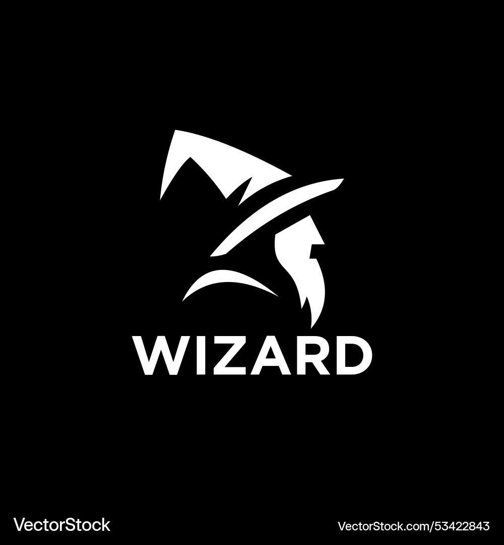 Wizard logo Royalty Free Vector Image - VectorStock