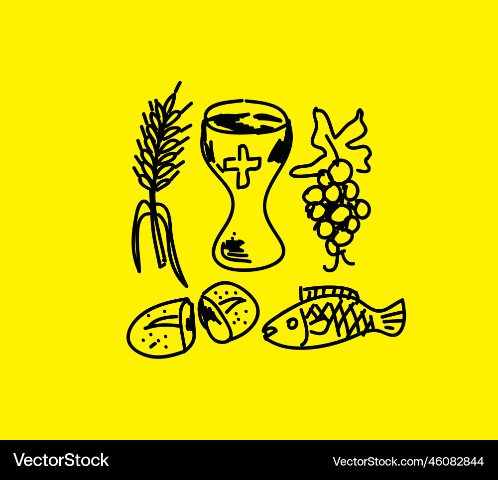 Manna sign and symbol Royalty Free Vector Image