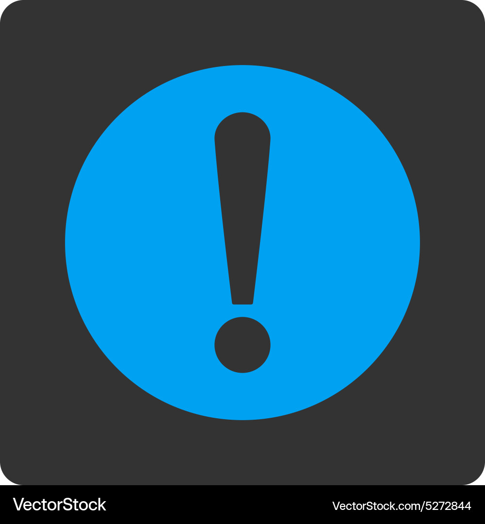 Problem flat blue and gray colors rounded button Vector Image