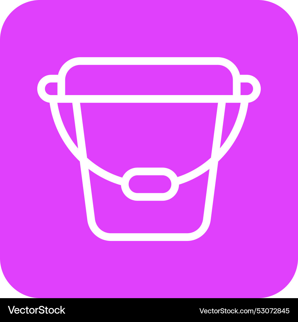 Bucket icon design Royalty Free Vector Image - VectorStock