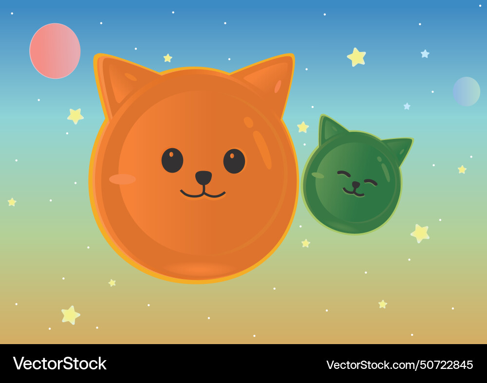 Cute jellycat Royalty Free Vector Image - VectorStock
