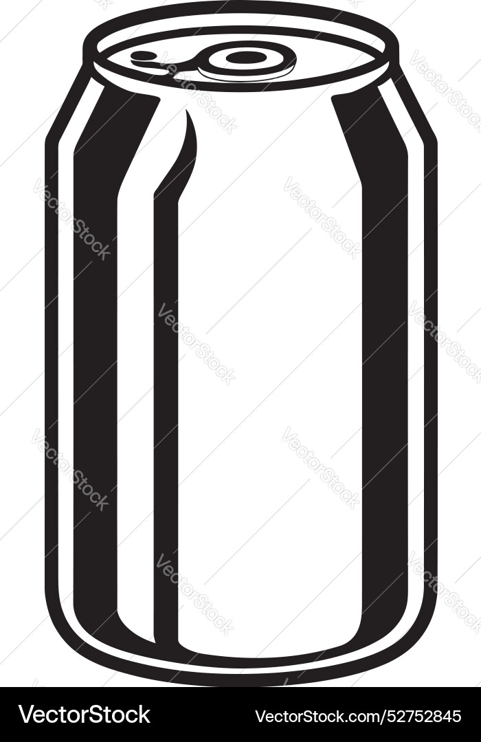 Pop pleasure soda can logo icon sparkling stream Vector Image