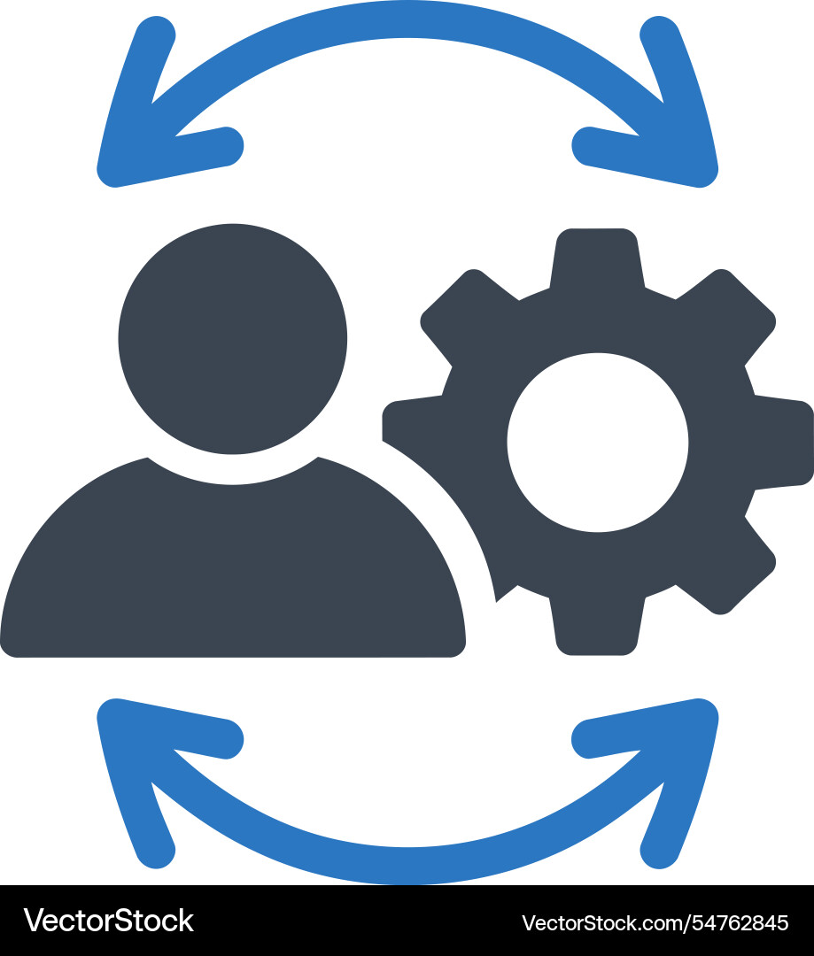 User interaction icon Royalty Free Vector Image