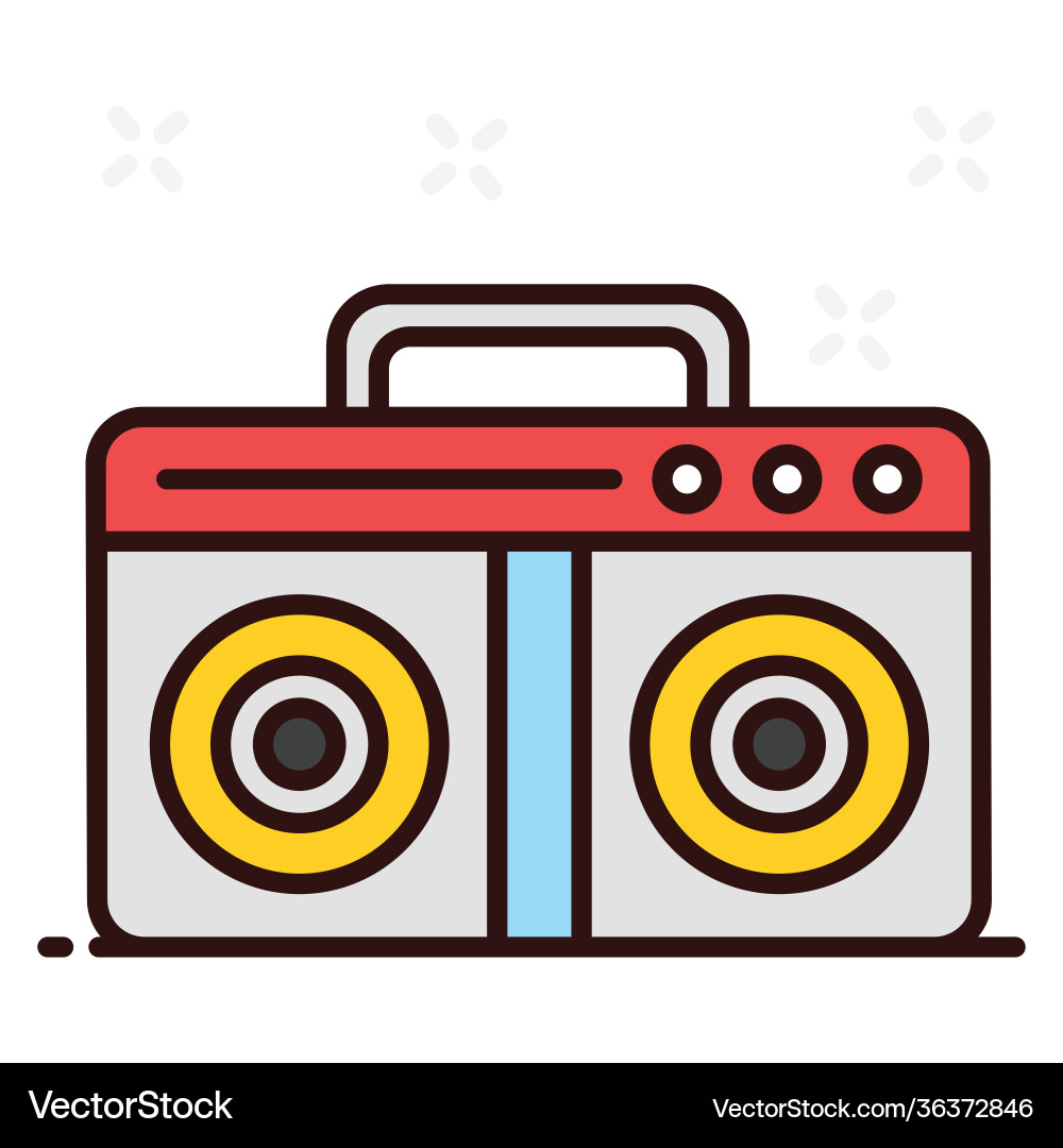 Radio set Royalty Free Vector Image - VectorStock