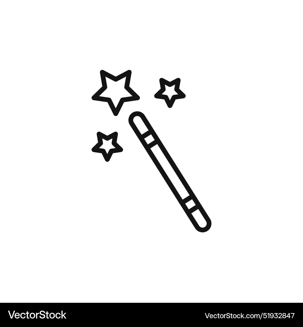 Fantasy magic wand icon perfect for magical themes