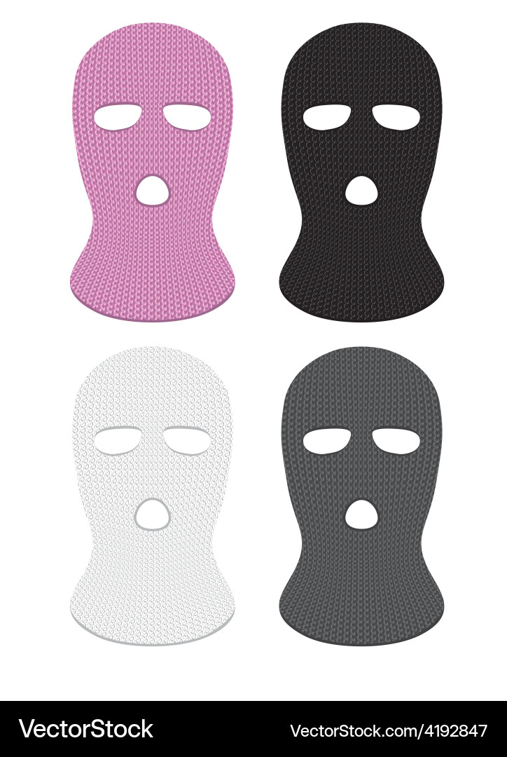 Ski masks Royalty Free Vector Image - VectorStock