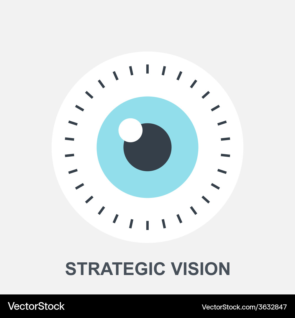 Strategic vision Royalty Free Vector Image - VectorStock