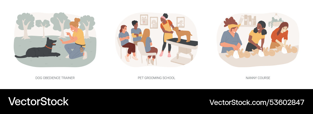 Vocational training isolated cartoon Royalty Free Vector