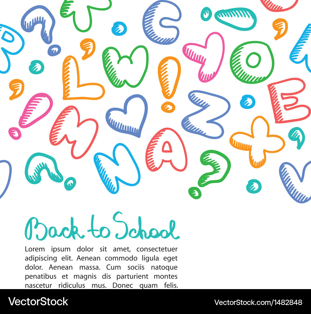 Alphabet background Royalty Free Vector Image - VectorStock
