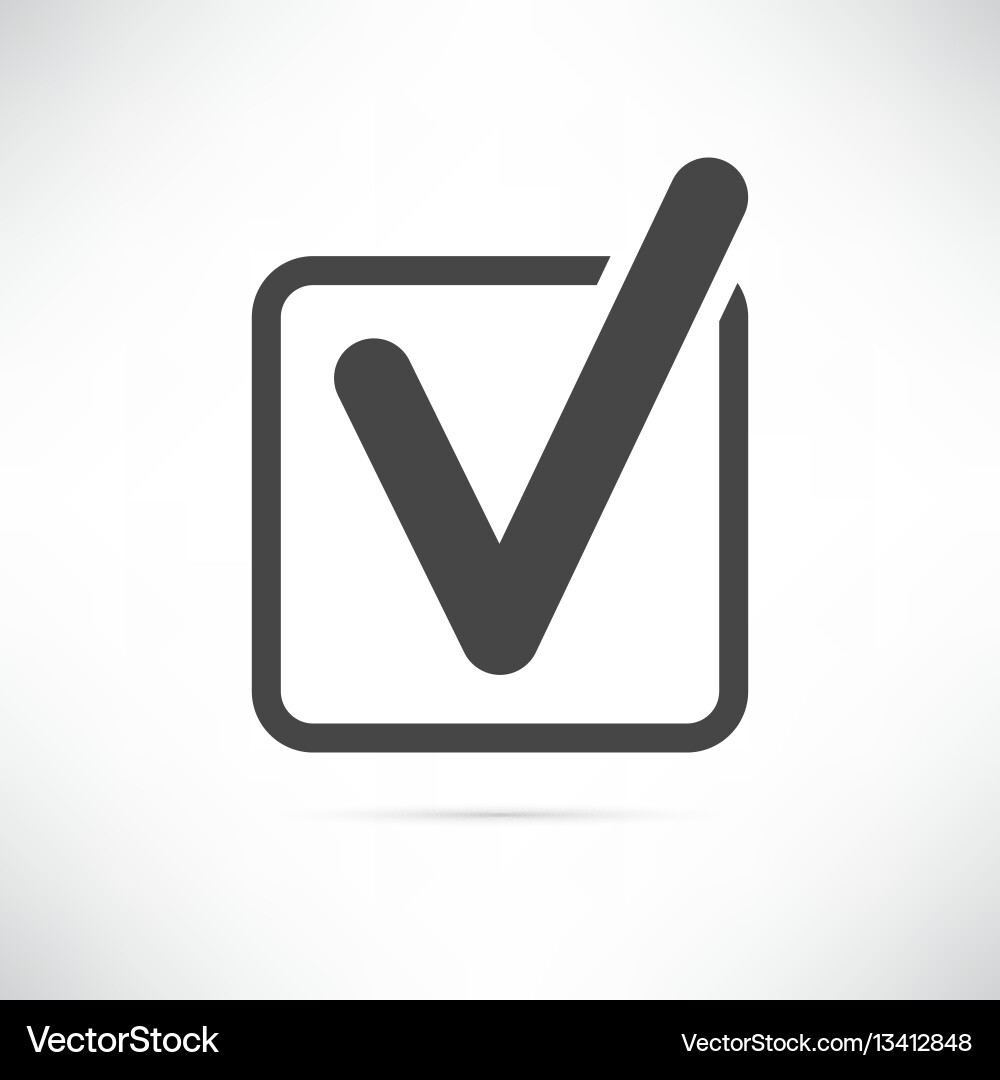 Checkbox icon Royalty Free Vector Image - VectorStock