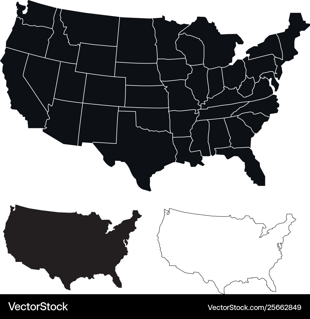 American union states Royalty Free Vector Image