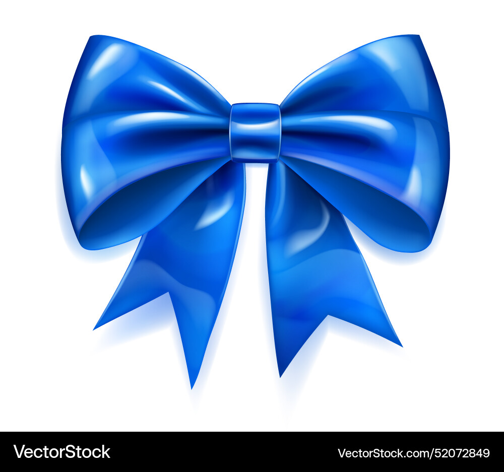 Beautiful shiny bow Royalty Free Vector Image - VectorStock