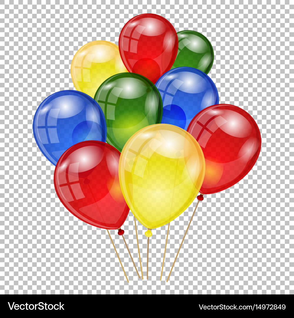 Set of colorful balloons Royalty Free Vector Image