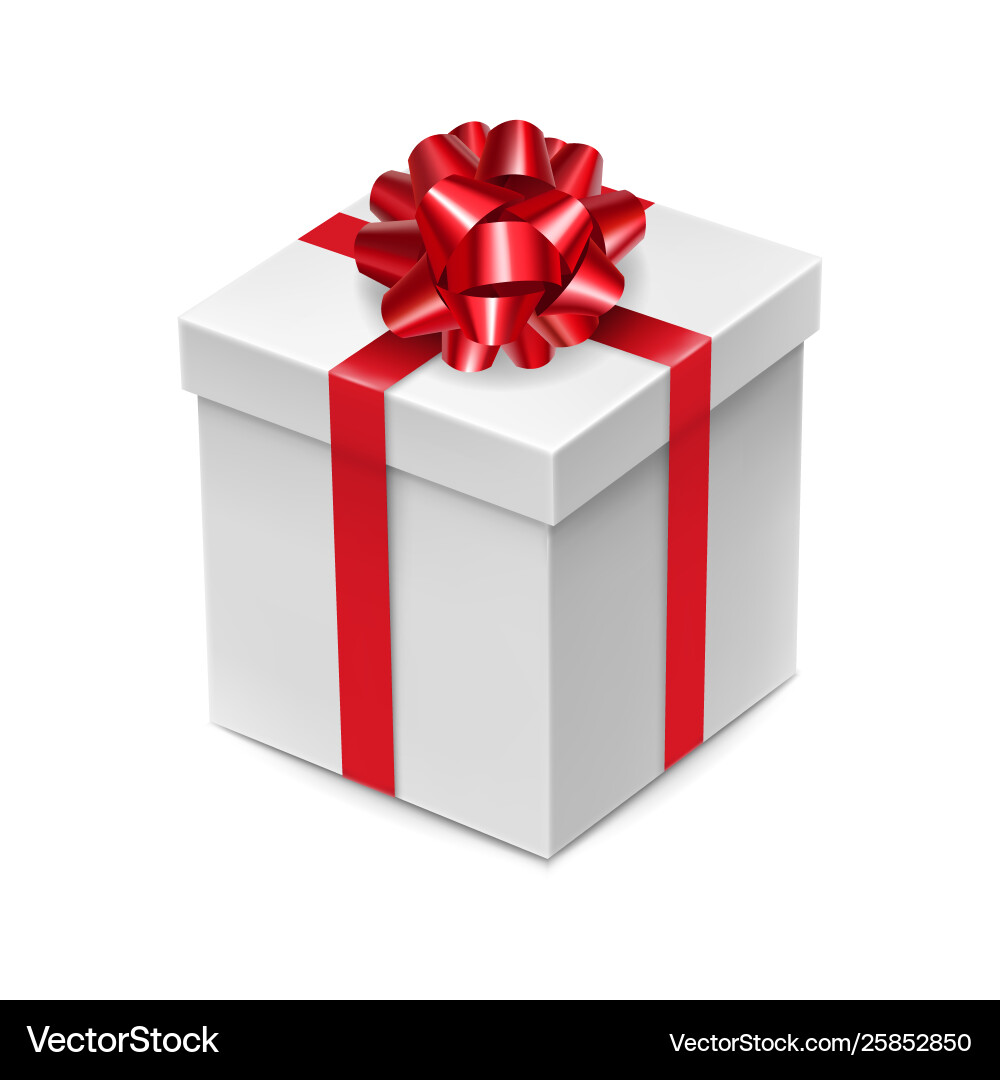 Red Square Box With White Logo