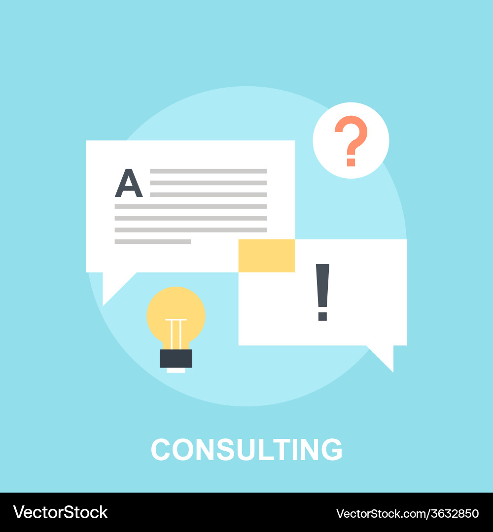 Consulting Royalty Free Vector Image - VectorStock
